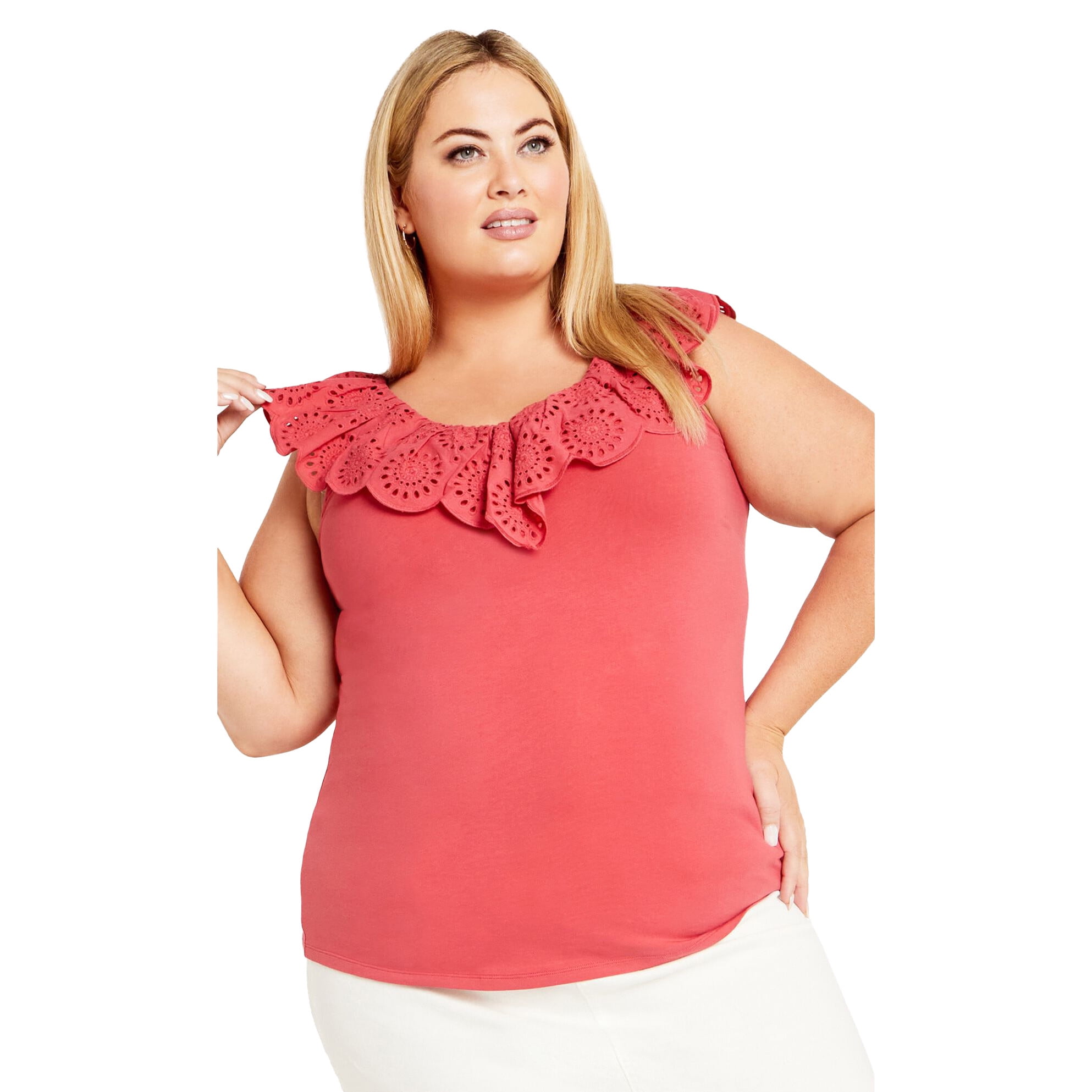 Avenue Women's Plus Size Eliana Top - Walmart.com