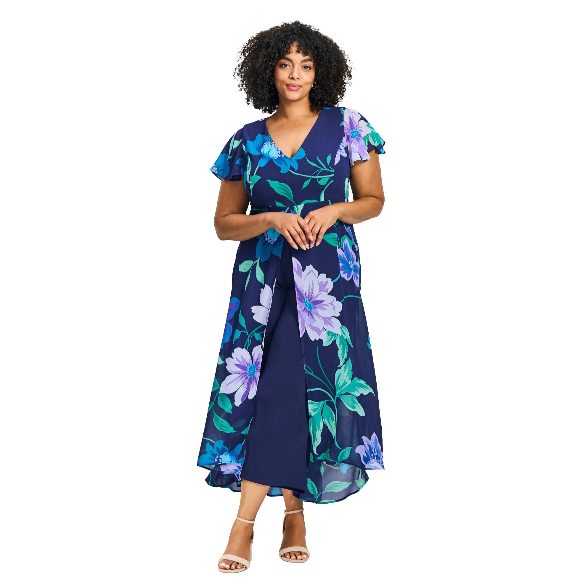 Avenue Women's Plus Size Glam Jumpsuit - Walmart.com
