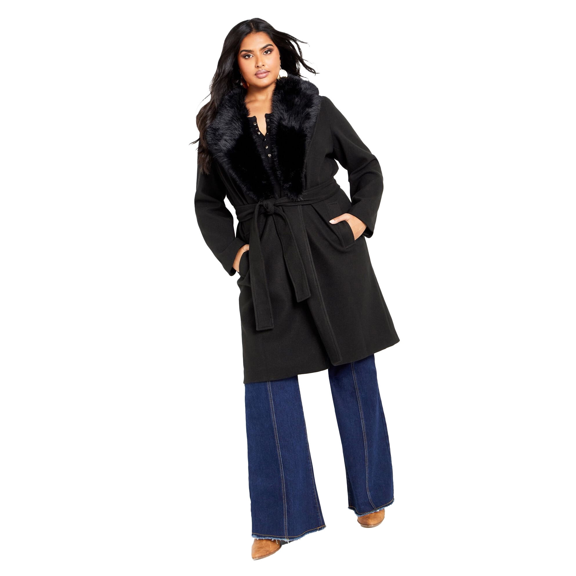 Avenue Women's Plus Size Goddess Coat - Walmart.com