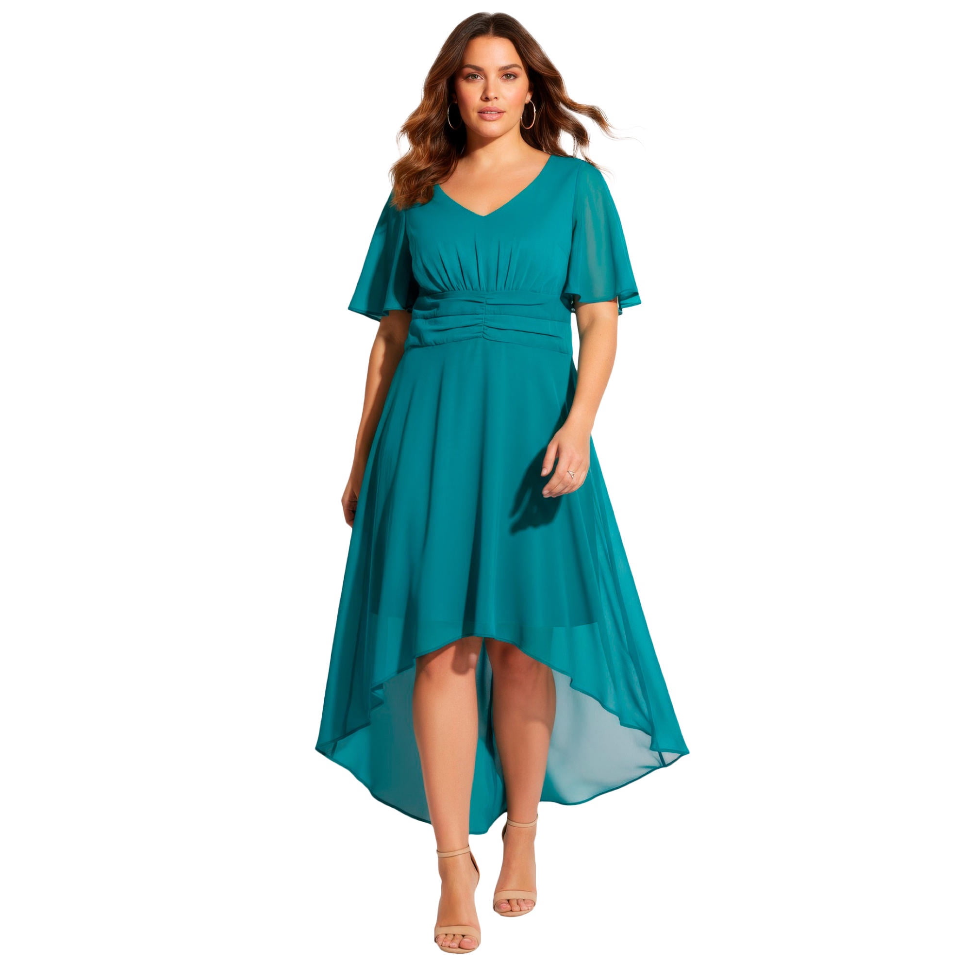 Avenue Women's Plus Size High-Low Midi Dress - Walmart.com