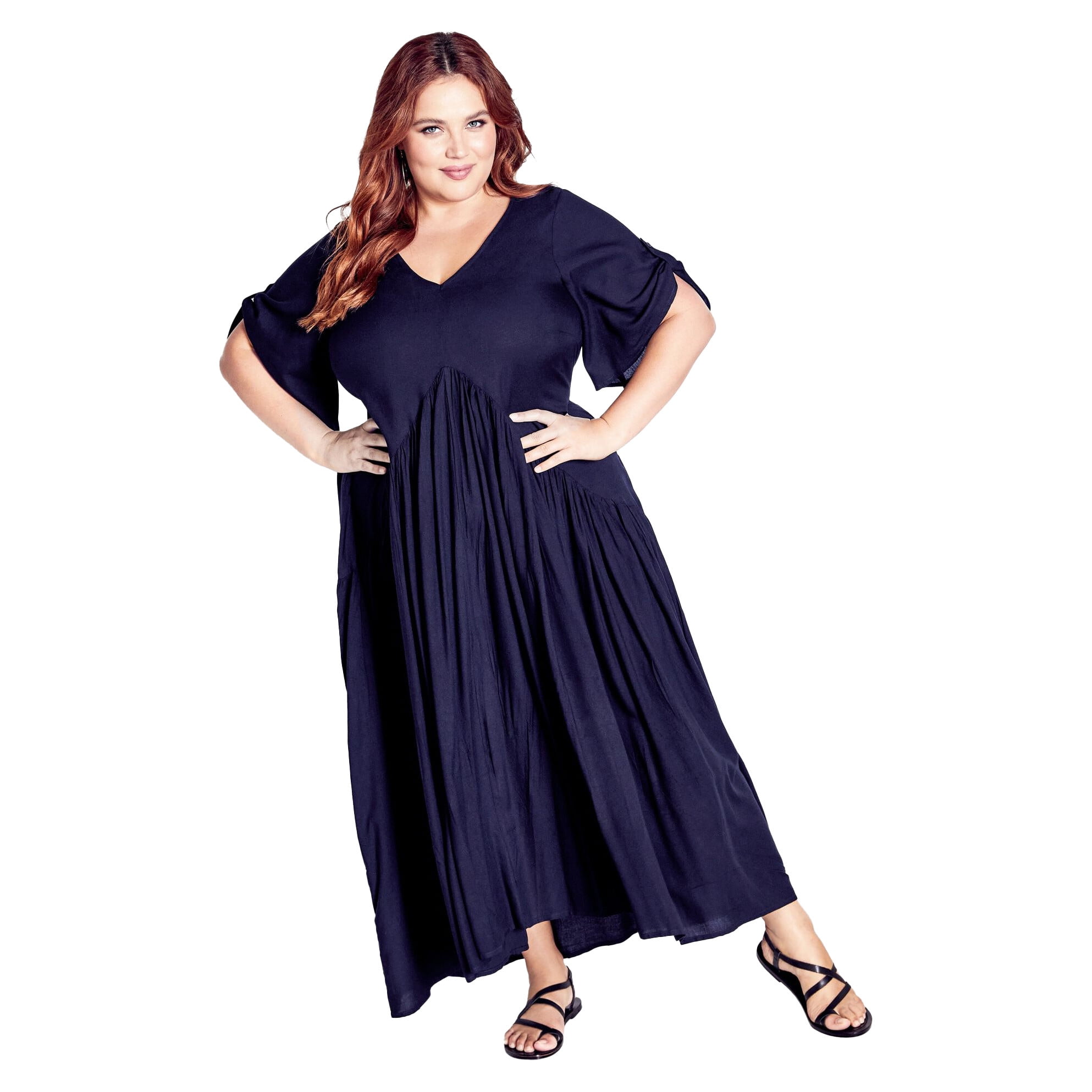 Avenue Women's Plus Size Petite Val Dress - Walmart.com
