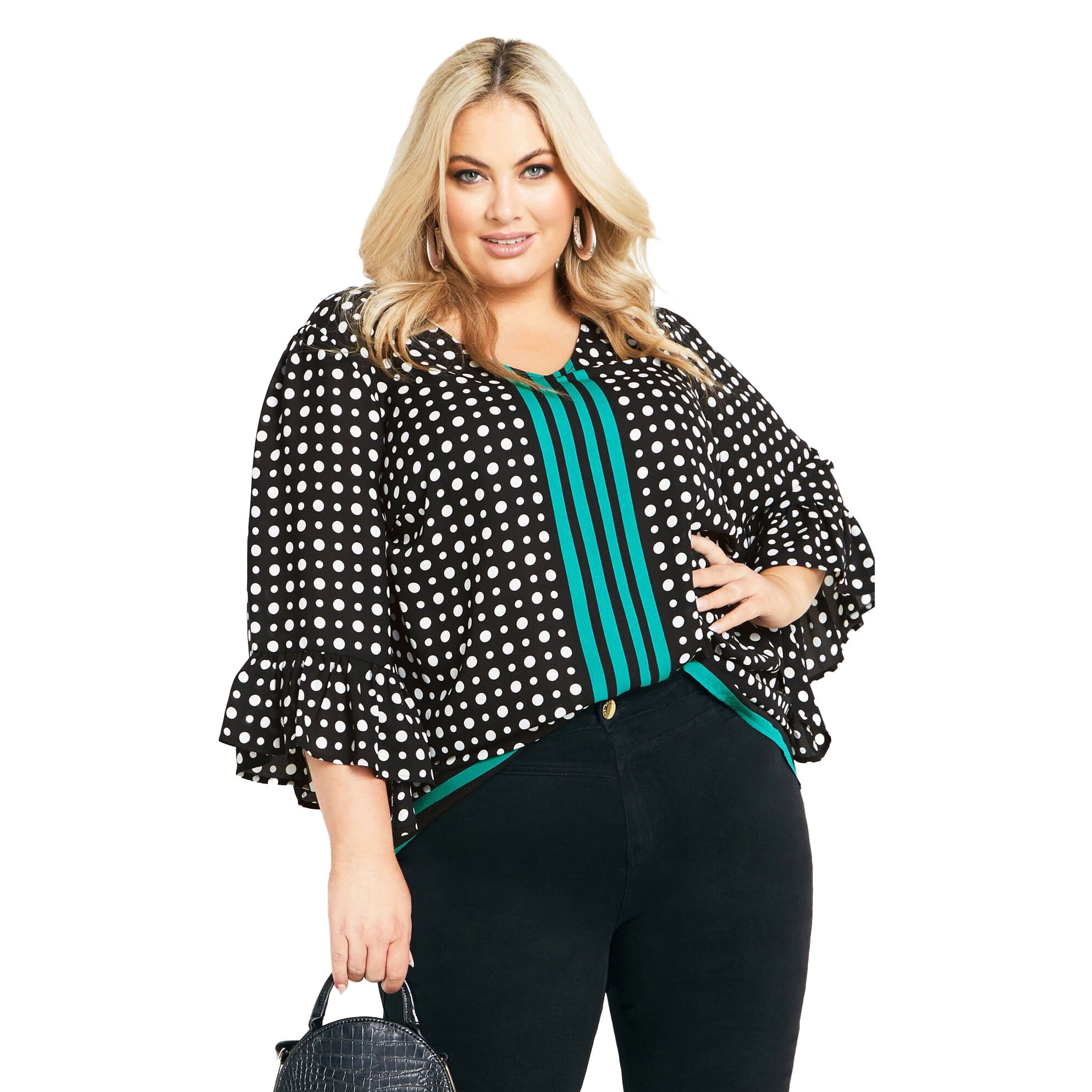 Avenue Women's Plus Size Strike A Pose Tunic - Walmart.com