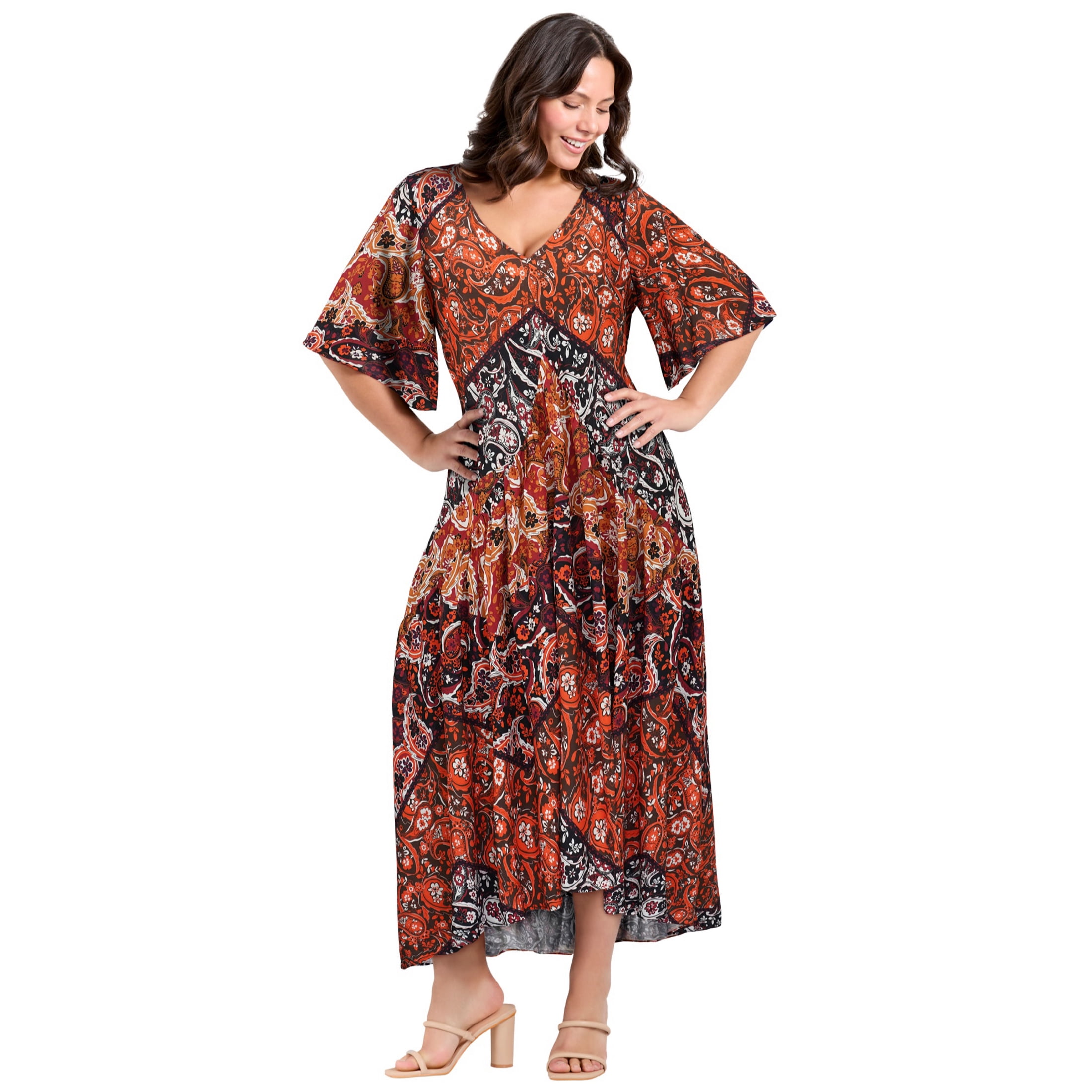Avenue Women's Plus Size Val Dress - Walmart.com