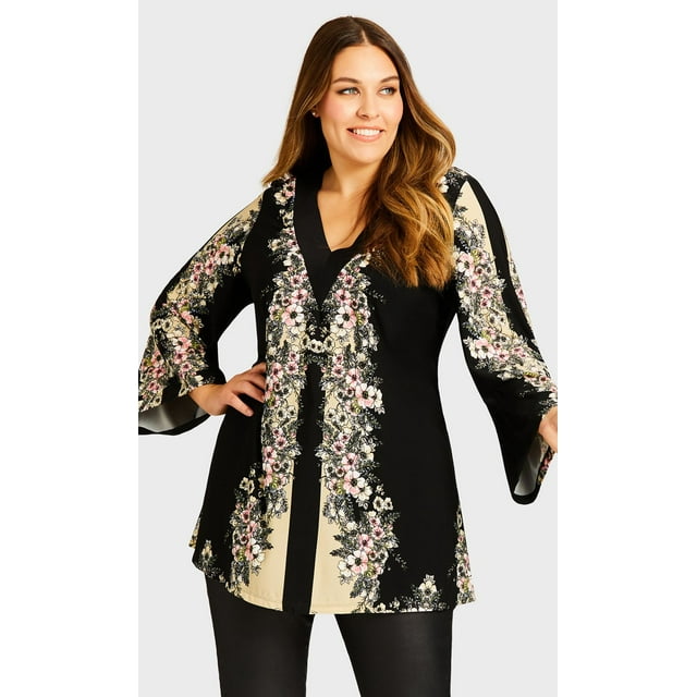Avenue Womens Plus Size Tunic Top Broadway Place - Walmart.com