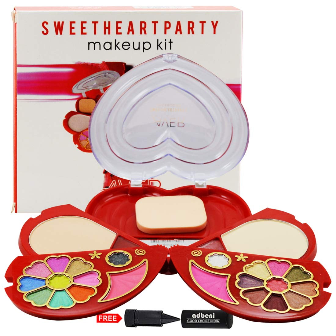 Aver Beauty Sweetheart Makeup Kit-2265-01 with Adbeni Kajal - Walmart.com