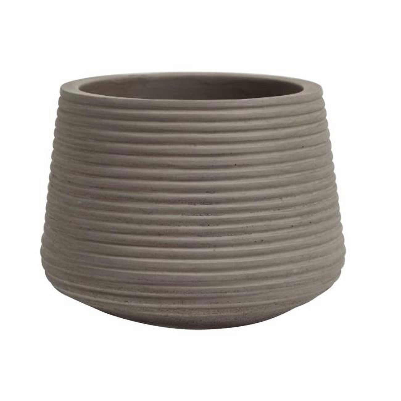 Avera Home Goods 109014 4 in. Natural Finish Groove Planter - Pack of 4 ...