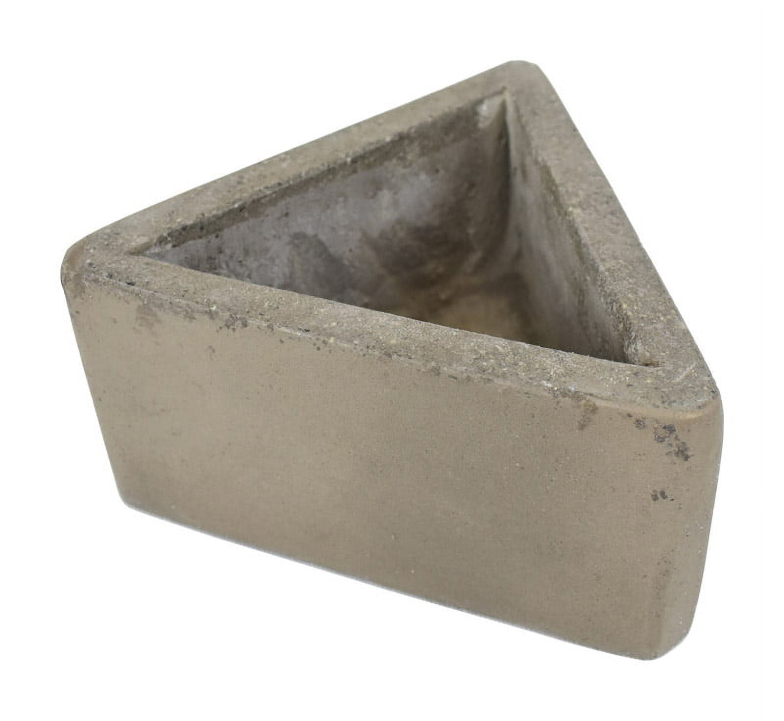 Avera Products 6 in. D Fiber Cement Triangle Planter Natural - Walmart.com