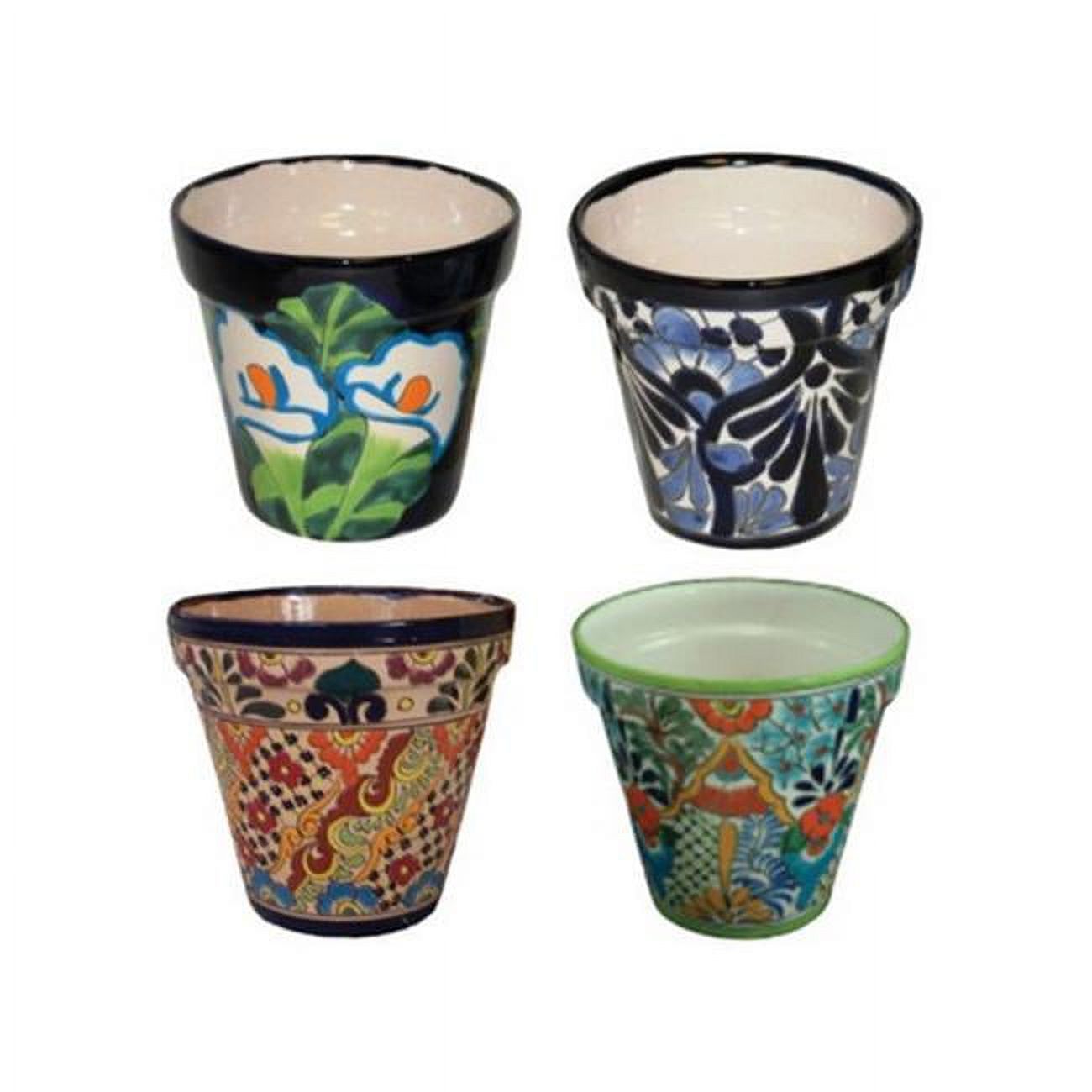 Olly & Rose Shallow Ceramic Planter Bowl - Modern Round Pottery Garden ...