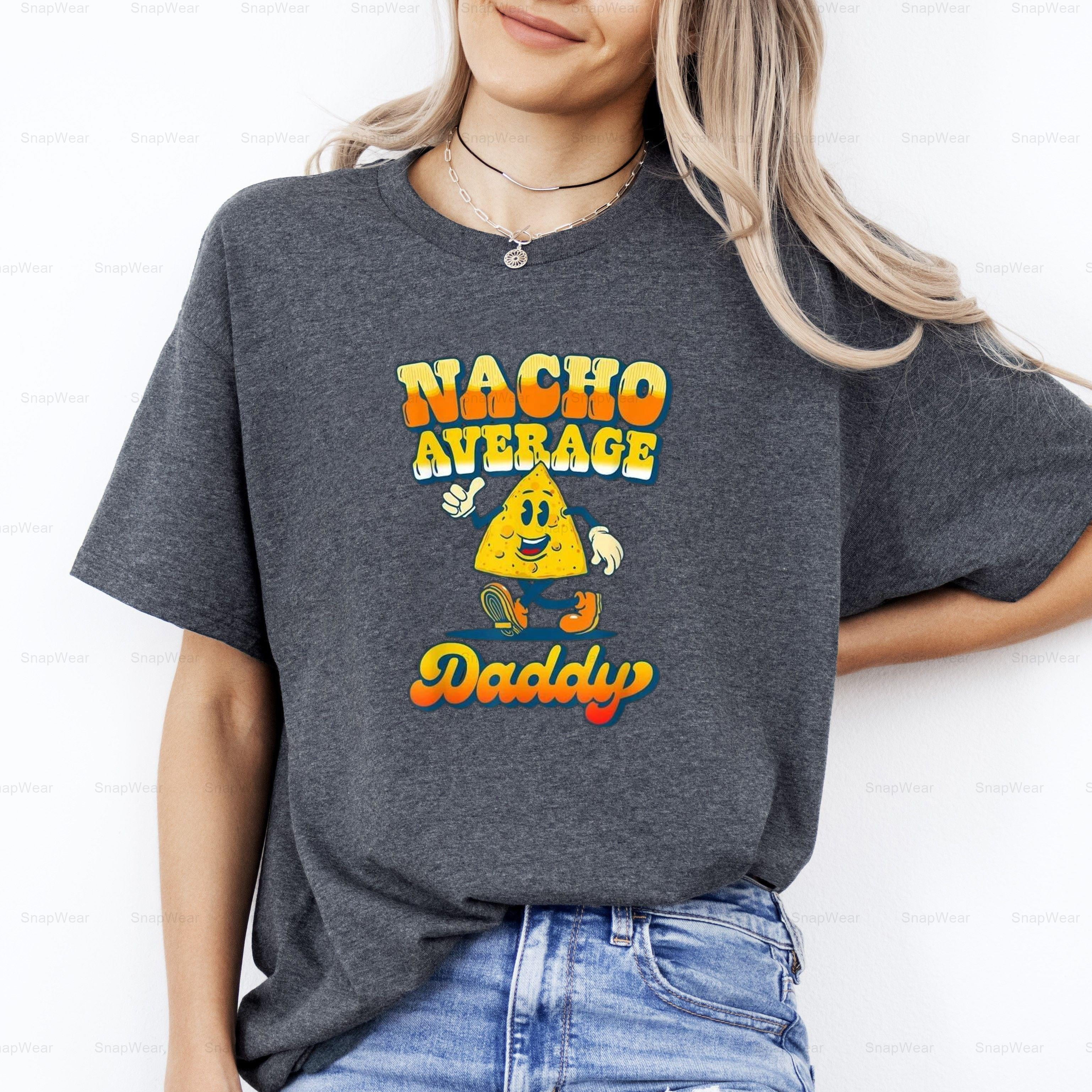Average Daddy Funny Fathers Day Food Lover Retro 80s Dad Bod Humor T ...
