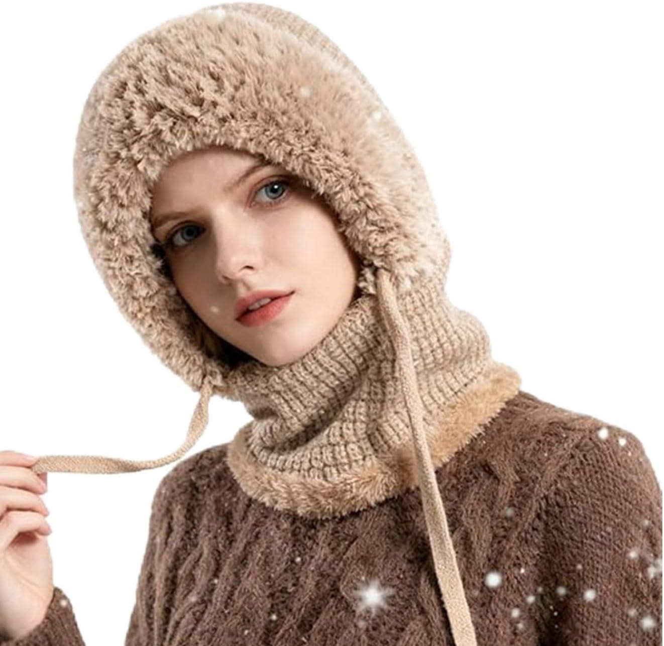 Averageon 3 in 1 Beanie Hat for Women, 2026 new 3-in-1 Knitted Beanie ...
