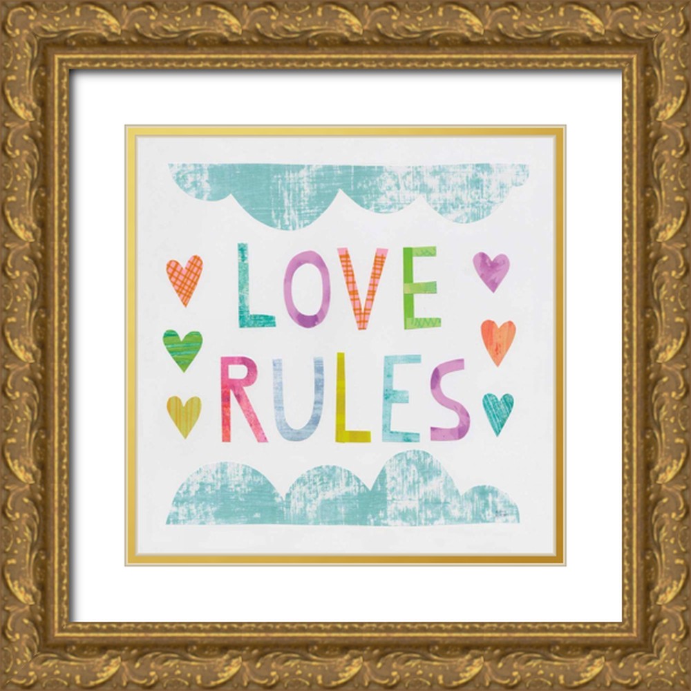 Averinos, Melissa 12x12 Gold Ornate Wood Framed with Double Matting ...