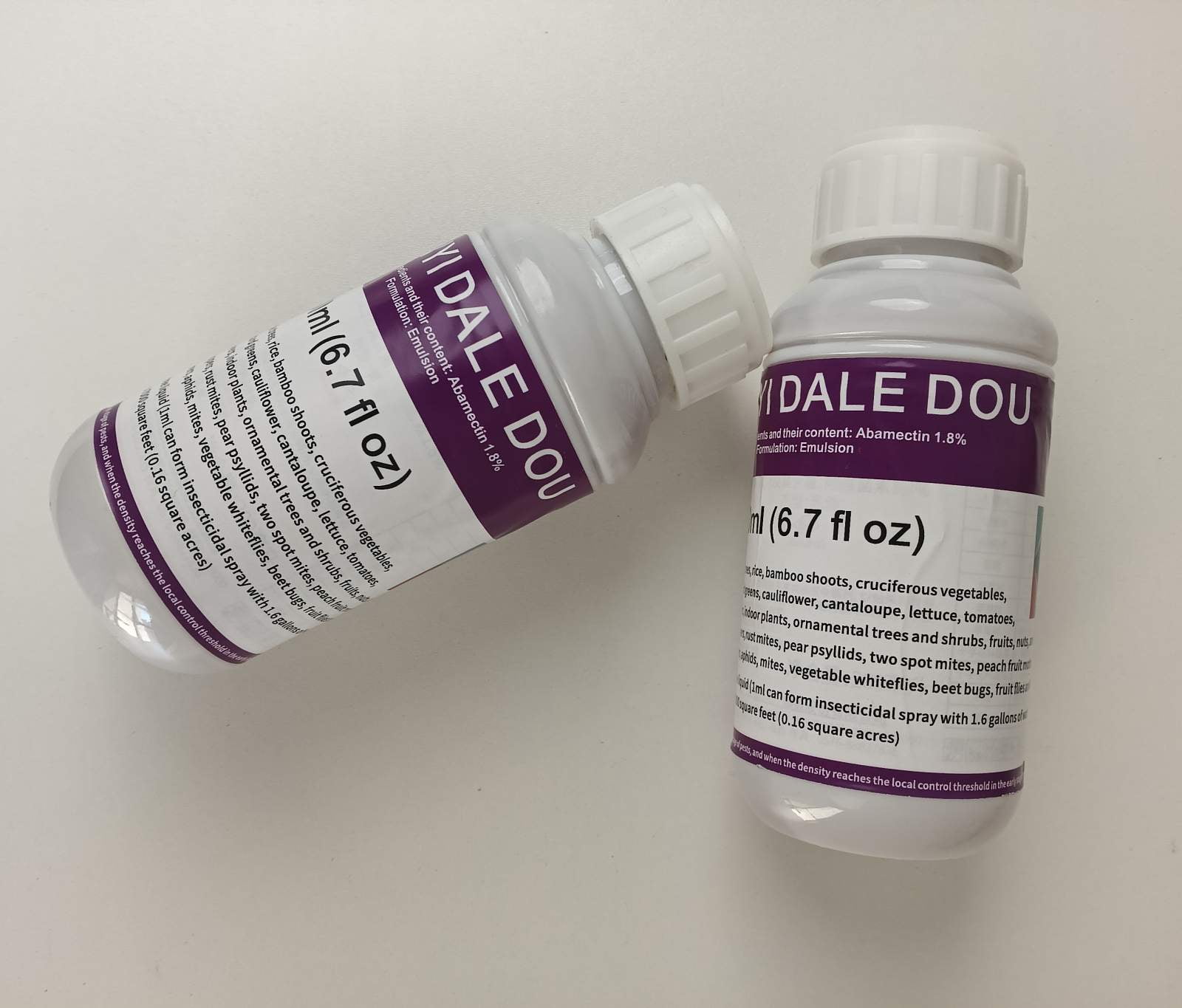 Avermectin concentrated spray solution, 200ml (6.7fl oz), used to kill ...