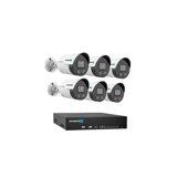 AvertX 8-Channel 4K, 4TB HDD Home Surveillance System with 6 Bullet ...