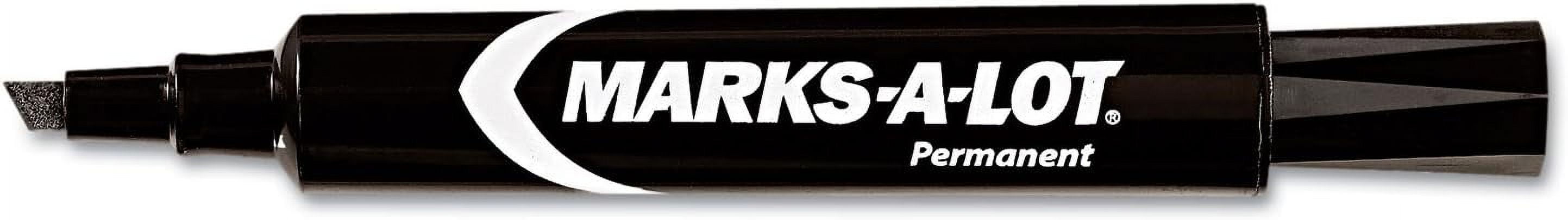 Avery 07888 Marks-A-Lot Chisel Tip Permanent Marker, Black , 12 Each ...