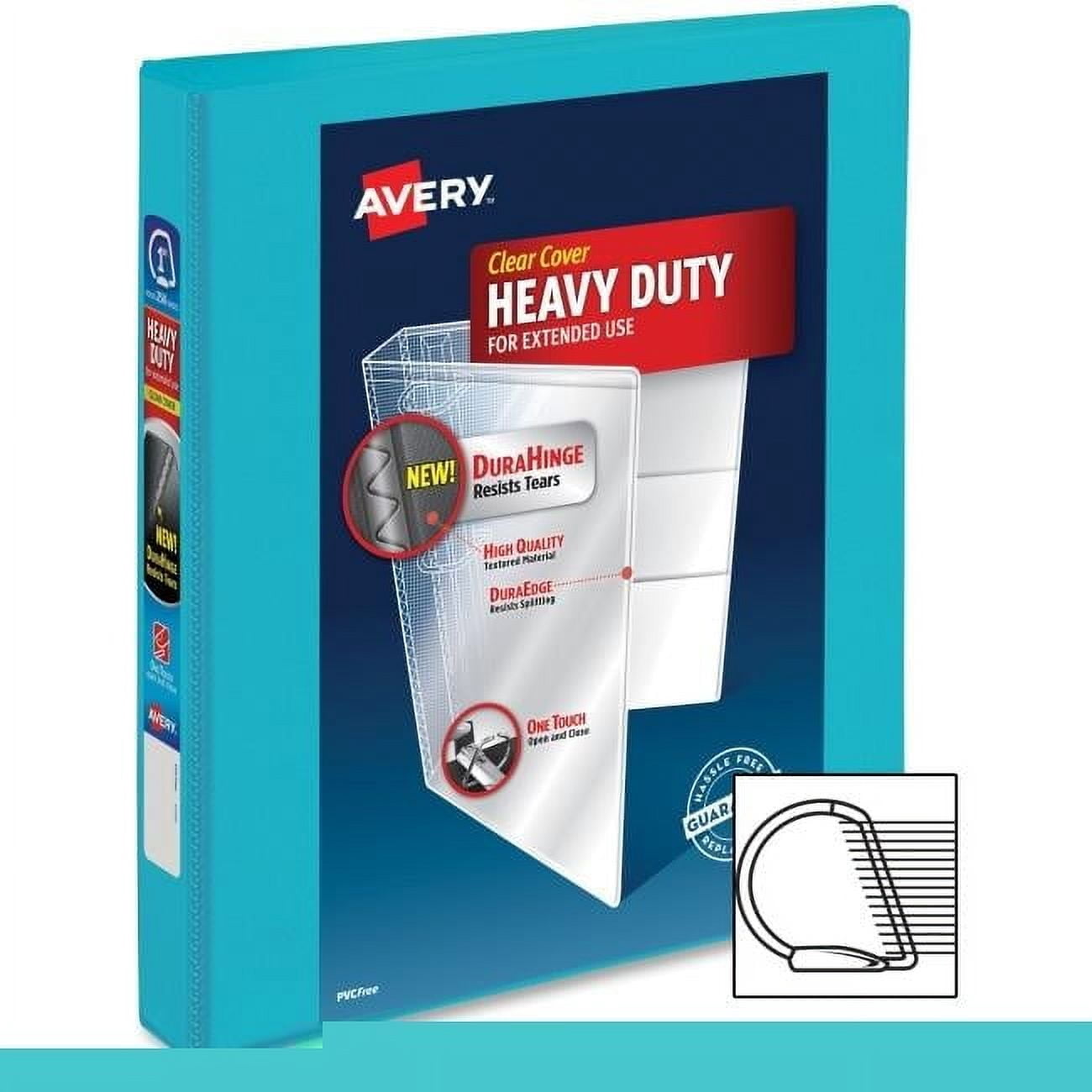 Avery 1 in. Durable View Polyvinyl Chloride Binder - Aqua - Walmart.com