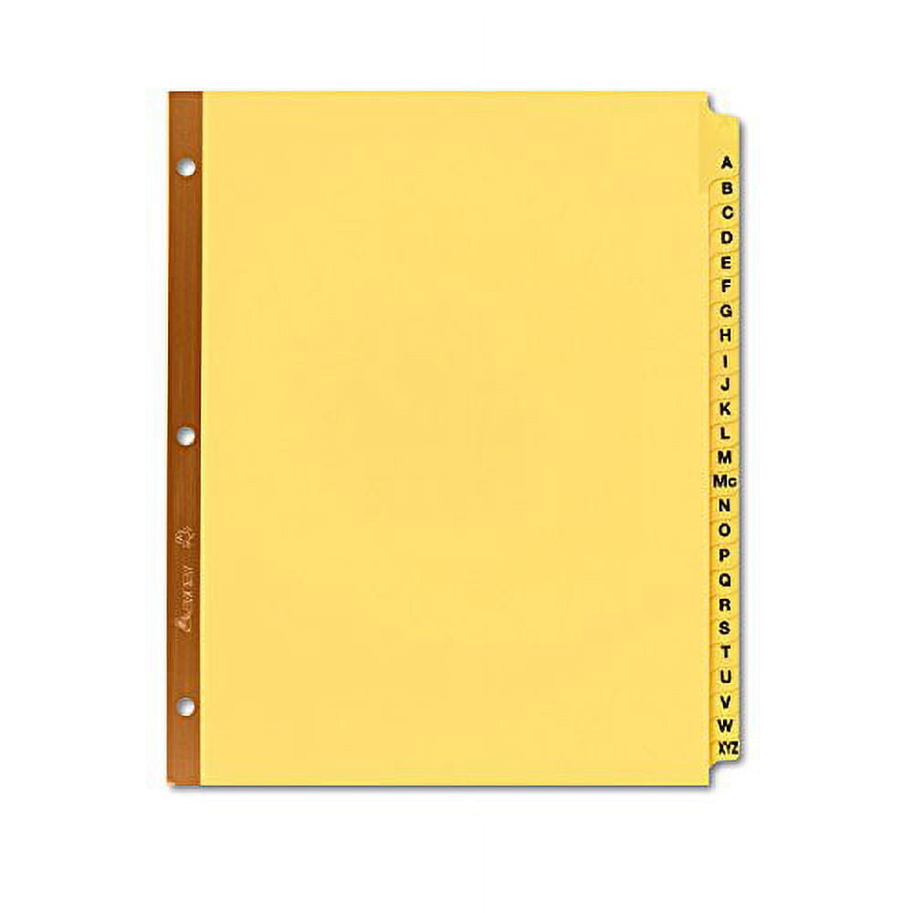 Avery 11306 Preprinted Laminated Tab Dividers w/Gold Reinforced Binding ...