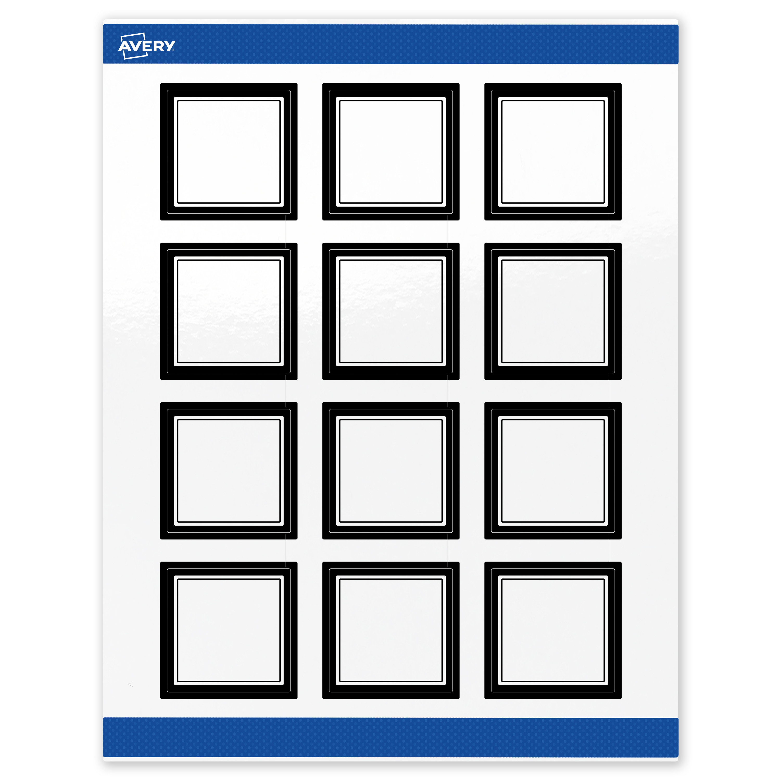 Avery 2" x 2" Labels, Double Black Border, 120 ct - Walmart.com