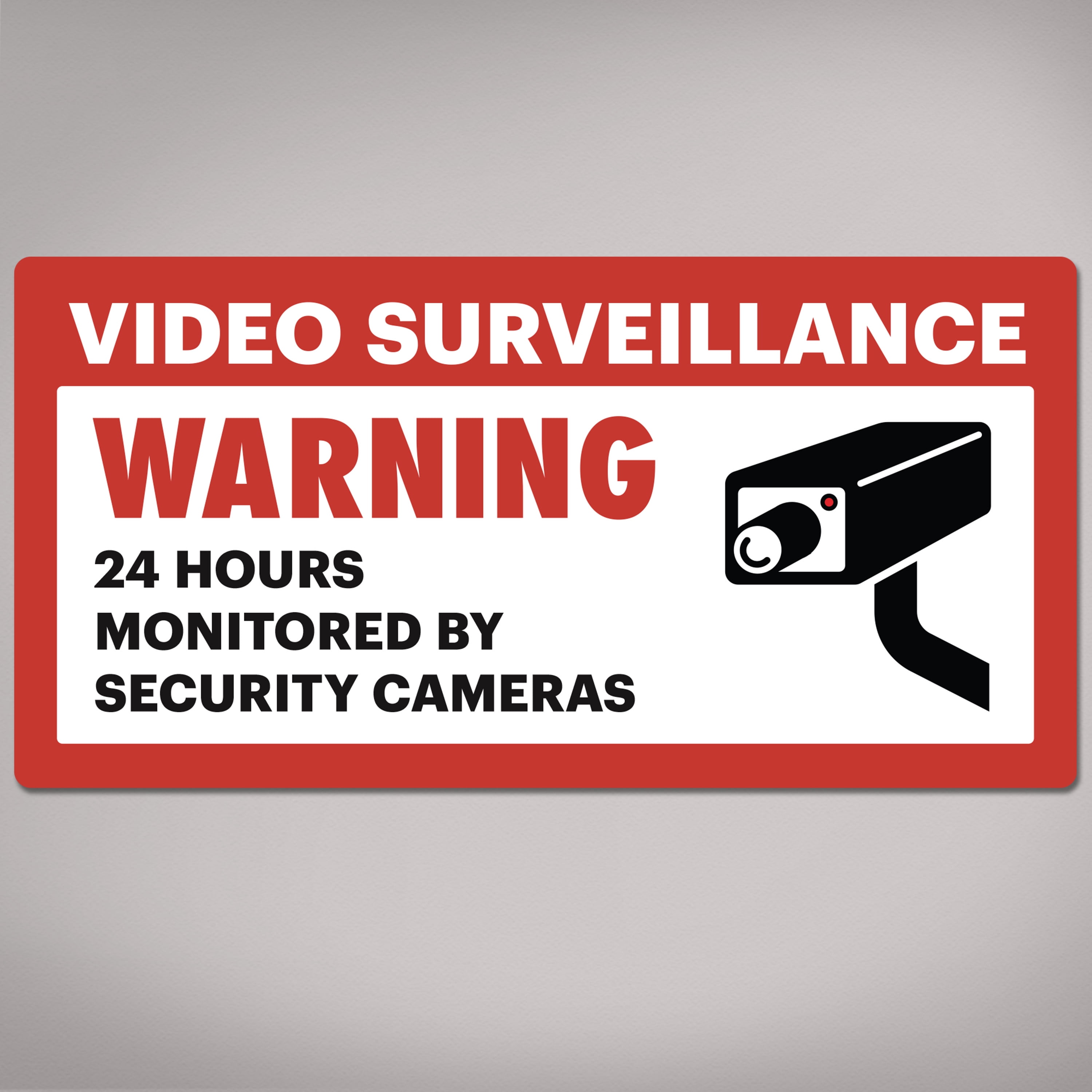 Avery 24 Hour Video Surveillance Warning Labels, 2" x 4", 20 Labels ...