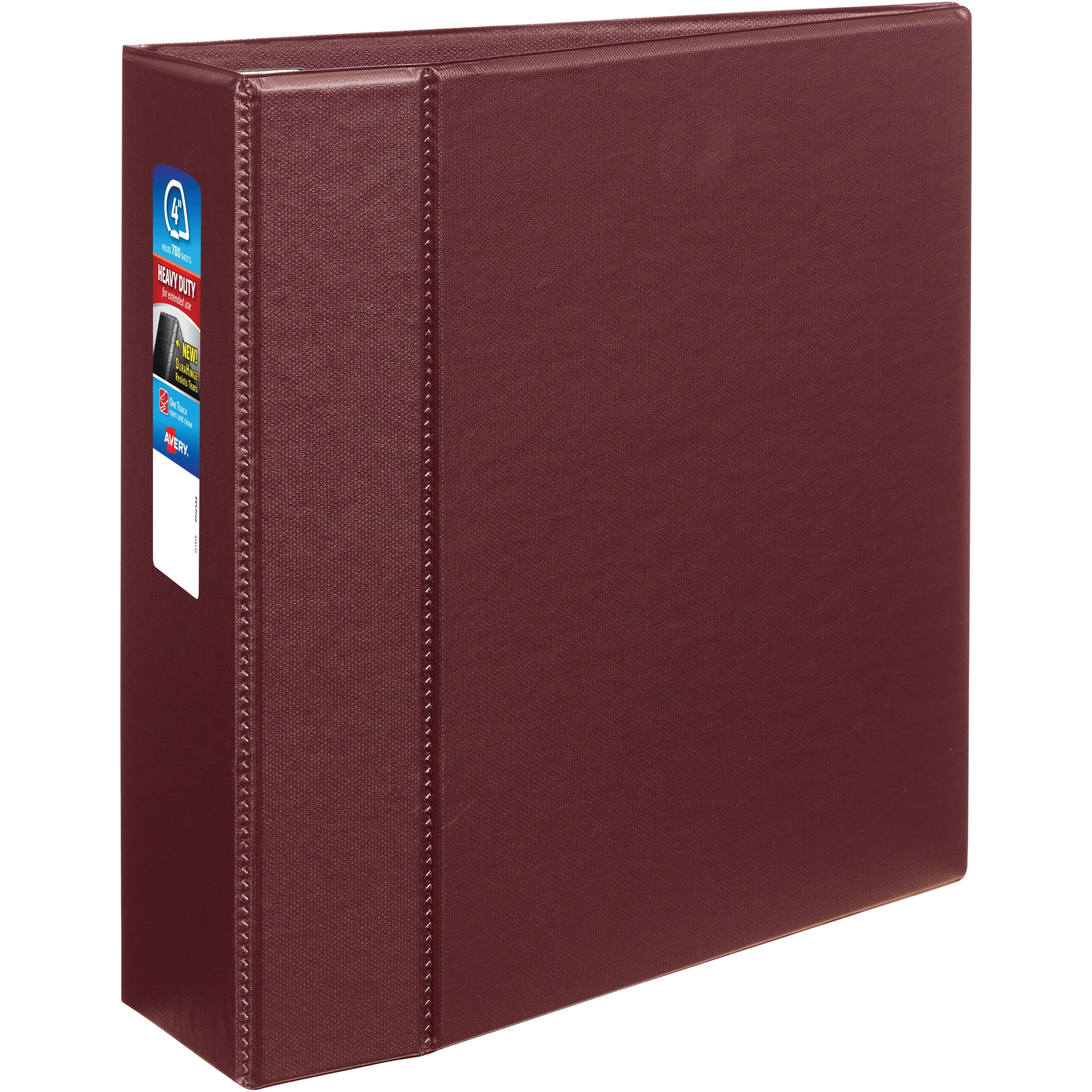 Avery 4" Heavy Duty Binder, One-Touch EZD Ring, Maroon, 780 Sheets ...