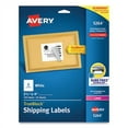 Avery 5264 Shipping Labels with TrueBlock Technology, Laser, 3 1/3 x 4 ...