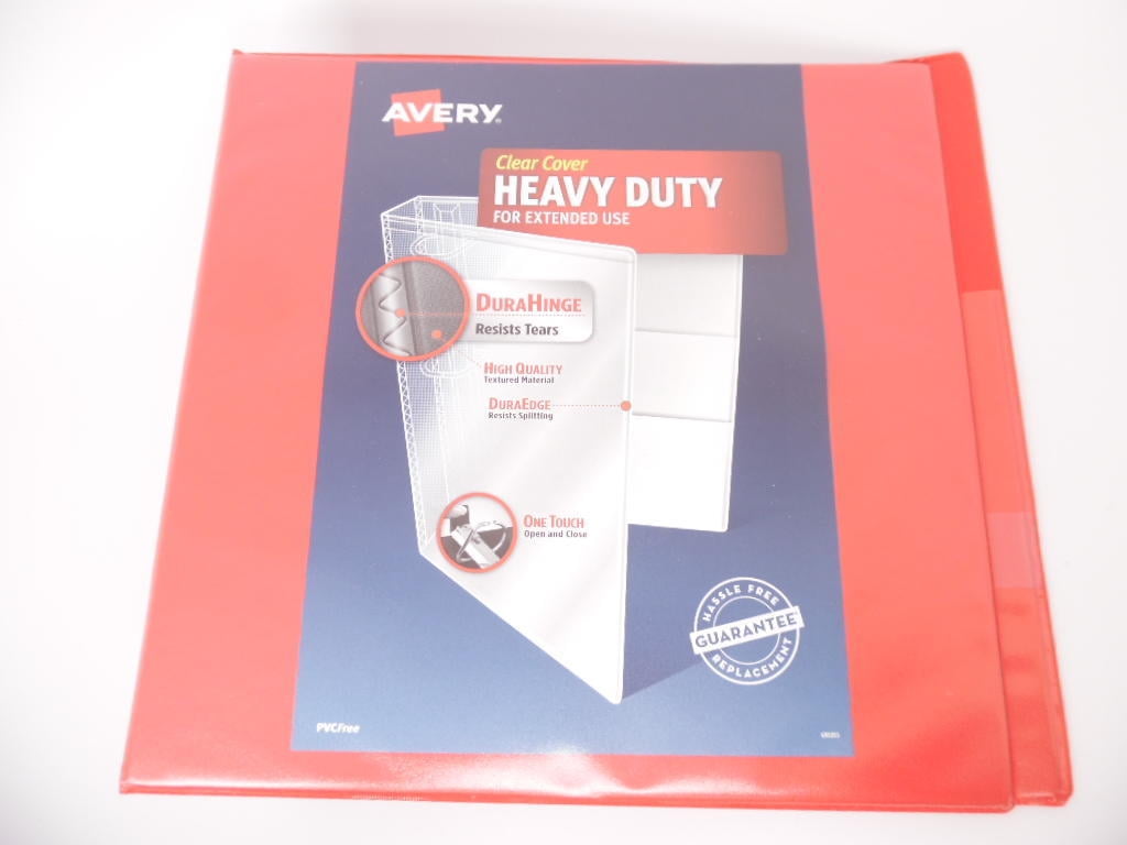 Avery 670 Sheets Clear Cover Heavy Duty for Extended Use 3" Binder PVC ...