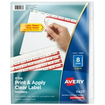 Avery Print & Apply Clear Label Dividers, Index Maker Easy Apply ...