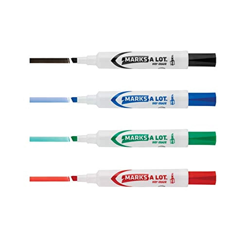 Avery 98188 MARK A LOT Desk-Style Dry Erase Marker, Chisel Tip ...