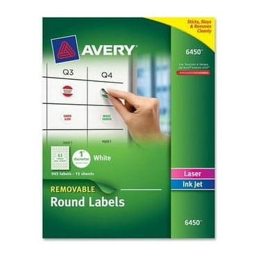 Avery 1" x 2 5/8" Neon Address Labels, Sure Feed, 750 Labels (5971 ...