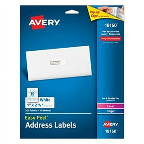 Avery 8160 in Avery Labels - Walmart.com