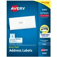 Avery Address Labels, 1" x 2-5/8", Paper, Matte White, Inkjet, Sure ...
