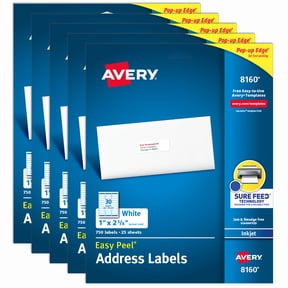 Avery 8160 in Avery Labels - Walmart.com