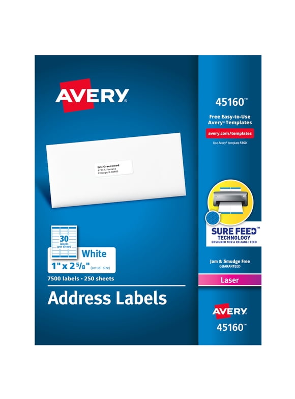 Avery 5160 in Avery Labels - Walmart.com