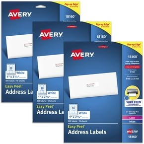 Avery 8160 in Avery Labels - Walmart.com
