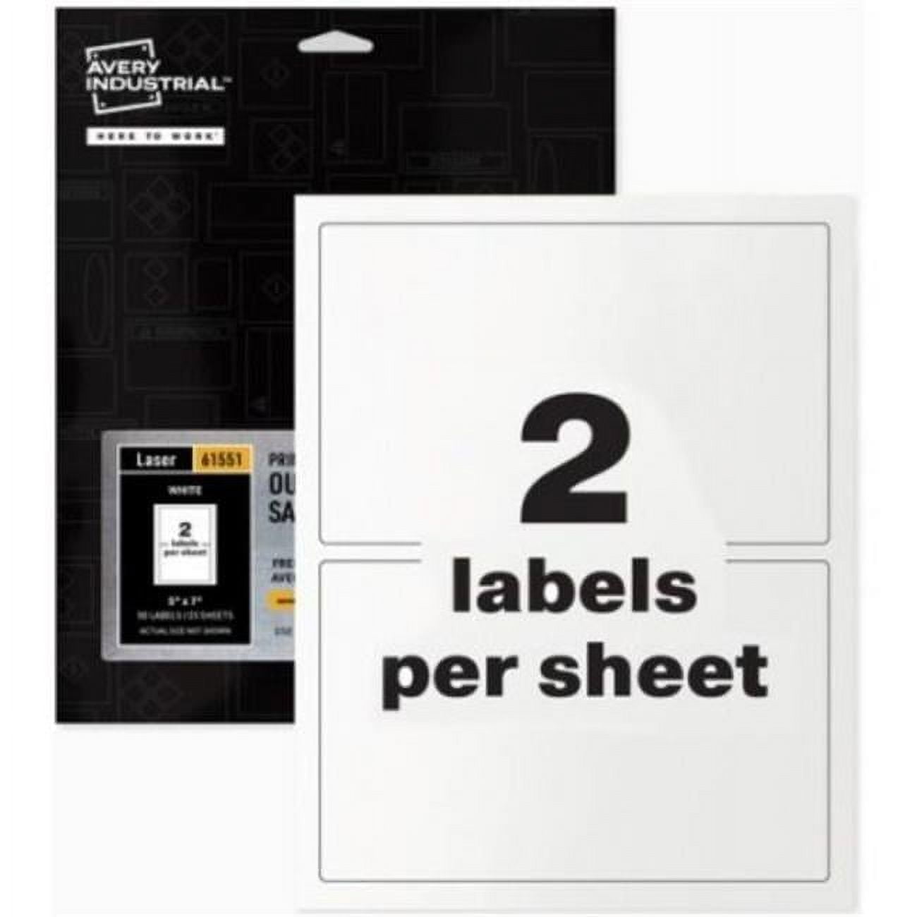 Avery Adhesive Printable Vinyl Signs, White - Walmart.com