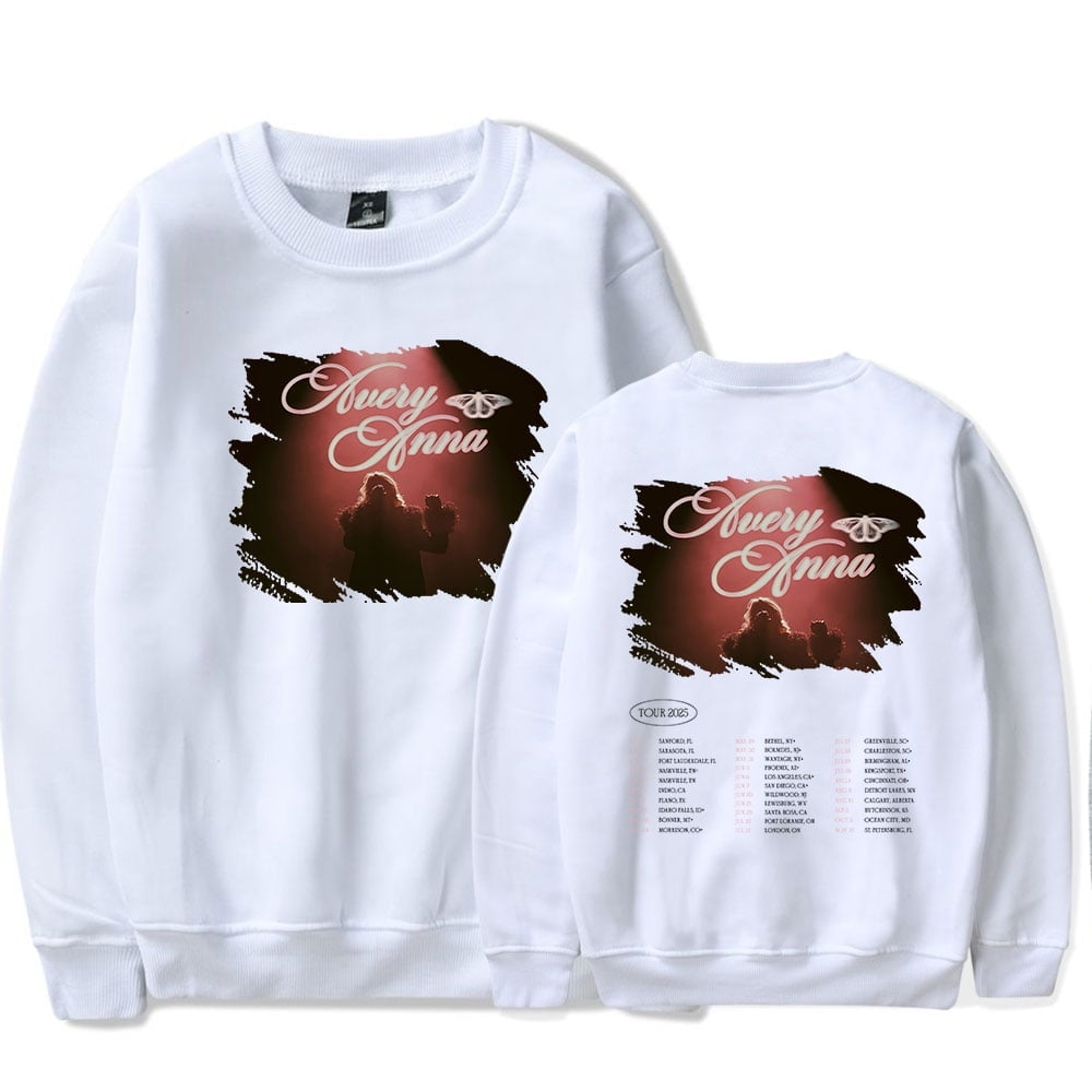 Avery Anna 2025 Tour Merch - Unisex Long Sleeve Crewneck Sweatshirt, Hip Hop Streetwear for ...