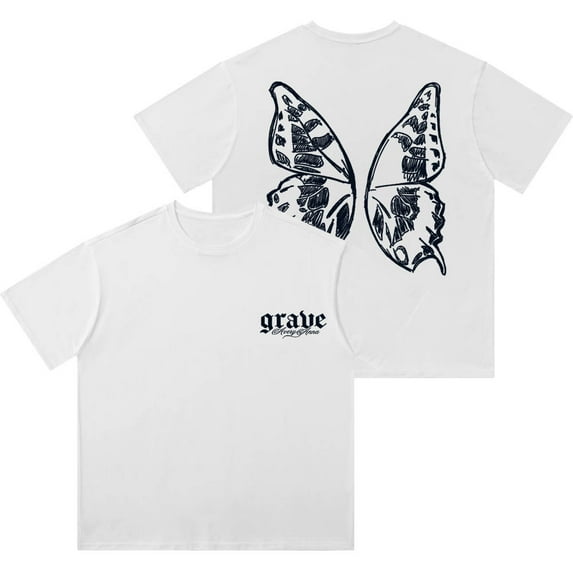 Avery Anna Grave Wash T-Shirts Let Go Letters Tour 2025 Merch Women Men Cotton Short Sleeve Tee ...