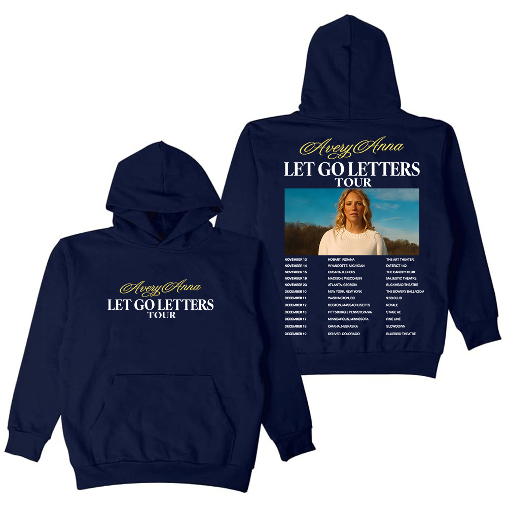 Avery Anna Let Go Letters Tour 2025 Hoodie Long Sleeve Streetwear Men ...