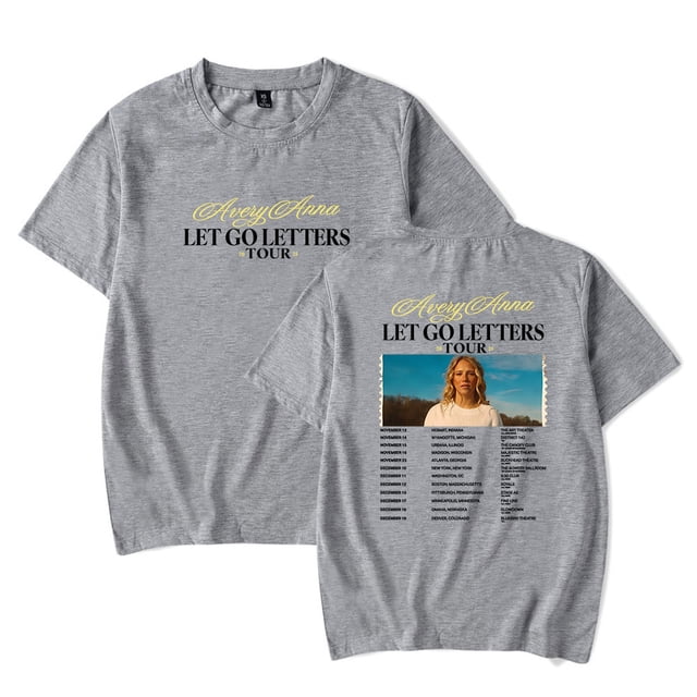 Avery Anna Let Go Letters Tour 2025 Merch T-Shirt Women Men Casual ...