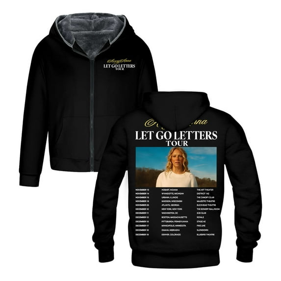 Avery Anna Let Go Letters Tour 2025 Zipper Hoodies Long Sleeve Jacket ...