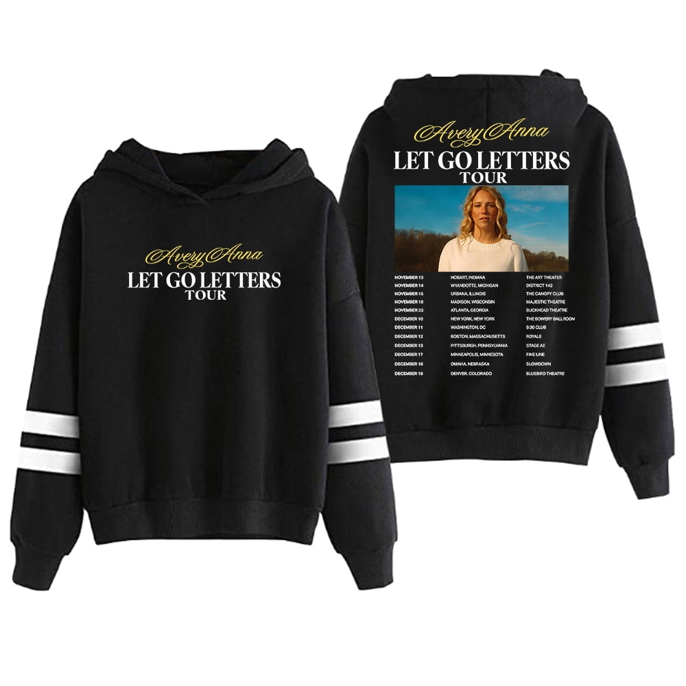 Avery Anna Let Go Letters Tour Hoodie Pocketless Parallel Bars Sleeve ...