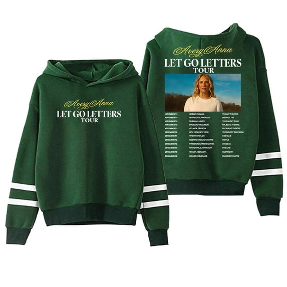 Avery Anna Let Go Letters Tour Hoodie Pocketless Parallel Bars Sleeve ...