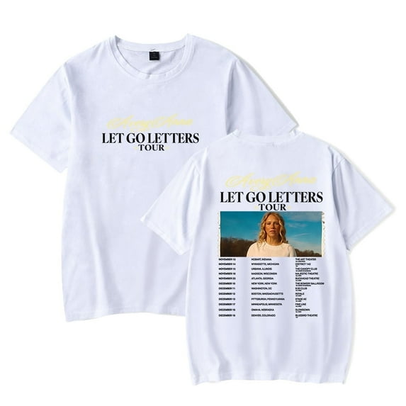 Avery Anna Let Go Letters Tour Merch T-Shirt Women Men Casual Crewneck ...