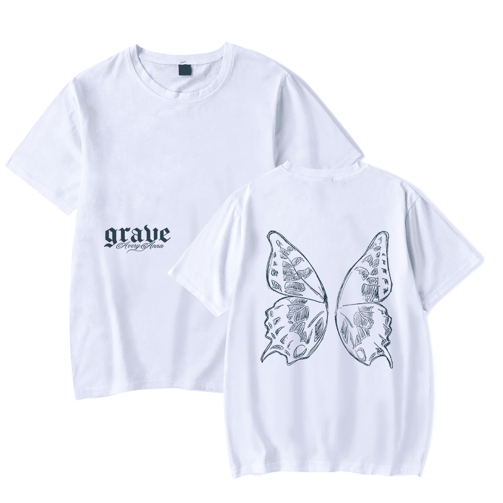 Avery Anna Merch Grave Butterfly T-Shirt Streetwear Tshirt Shirt Men ...