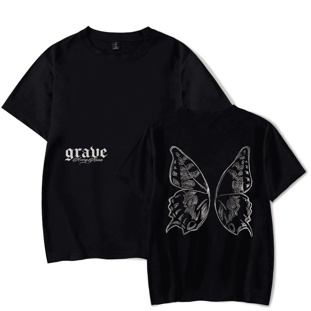 Avery Anna Merch Grave Butterfly T-Shirt Streetwear Tshirt Shirt Men ...