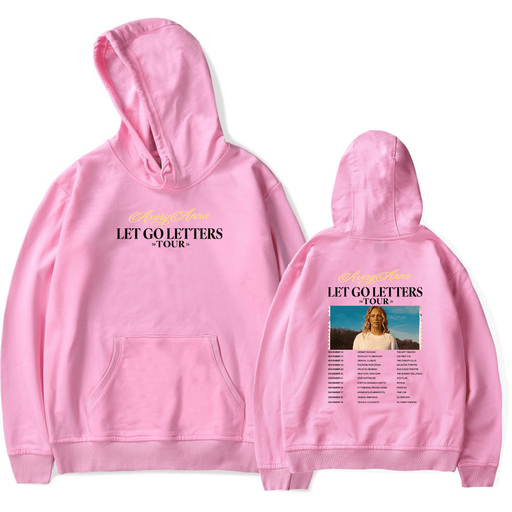 Avery Anna Merch Let Go Letters Tour Hoodie Long Sleeve Fan Merch ...