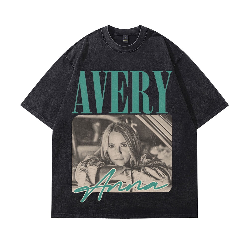 Avery Anna Photo Washed Cotton Tshirt Cosplay Short Sleeve Fashion Shirt Casual Tee - Walmart.com