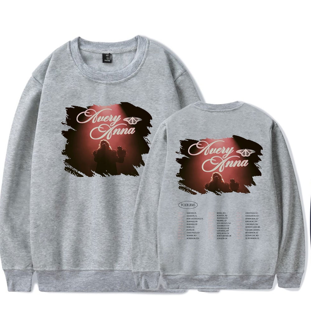 Avery Anna Tour 2025 Merch Long Sleeve Crewneck Sweatshirt For Men ...