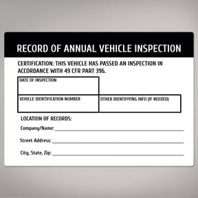 Dot Inspection Sticker