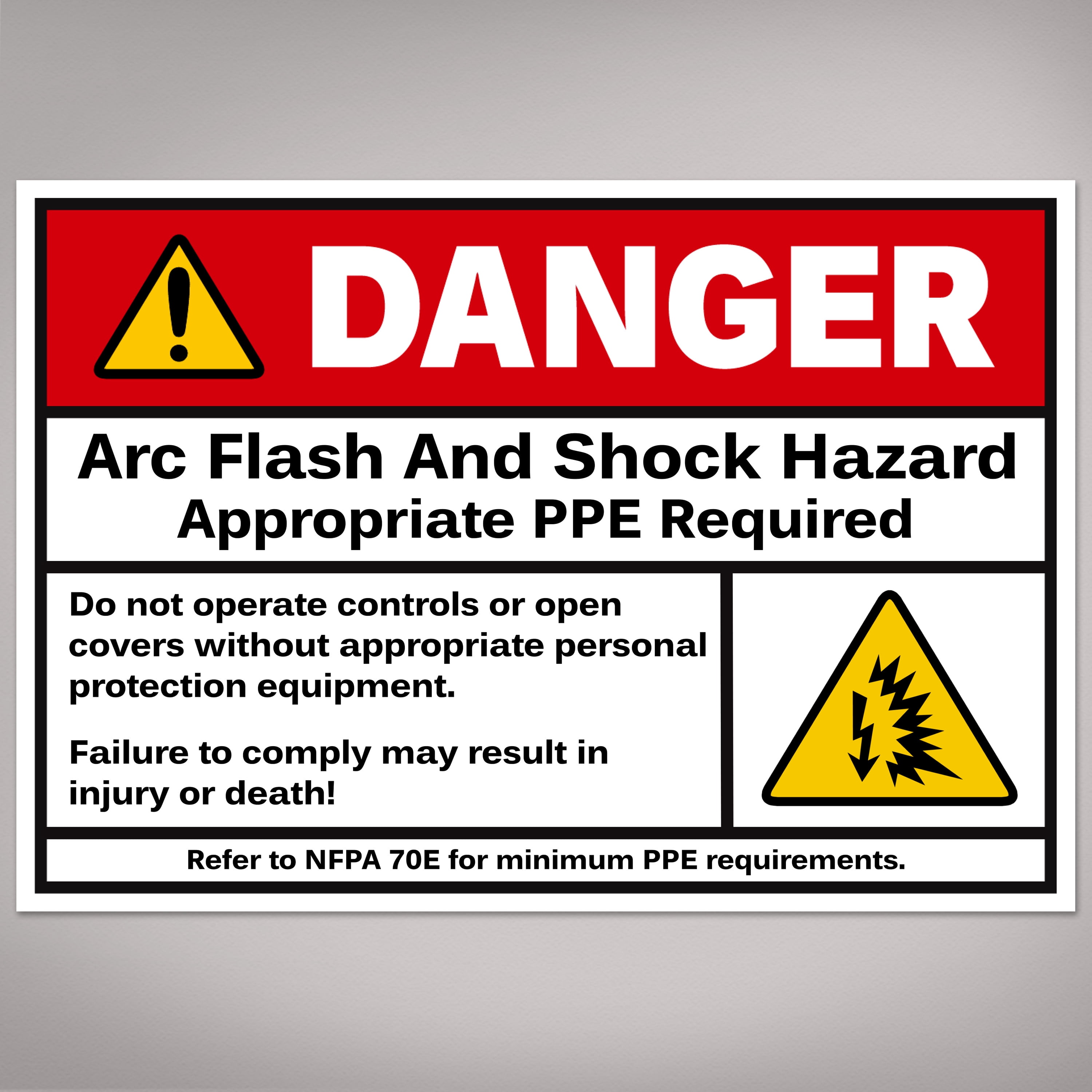 Avery Arc Flash / Danger Labels, 3.5" x 5", 20 Total - Walmart.com