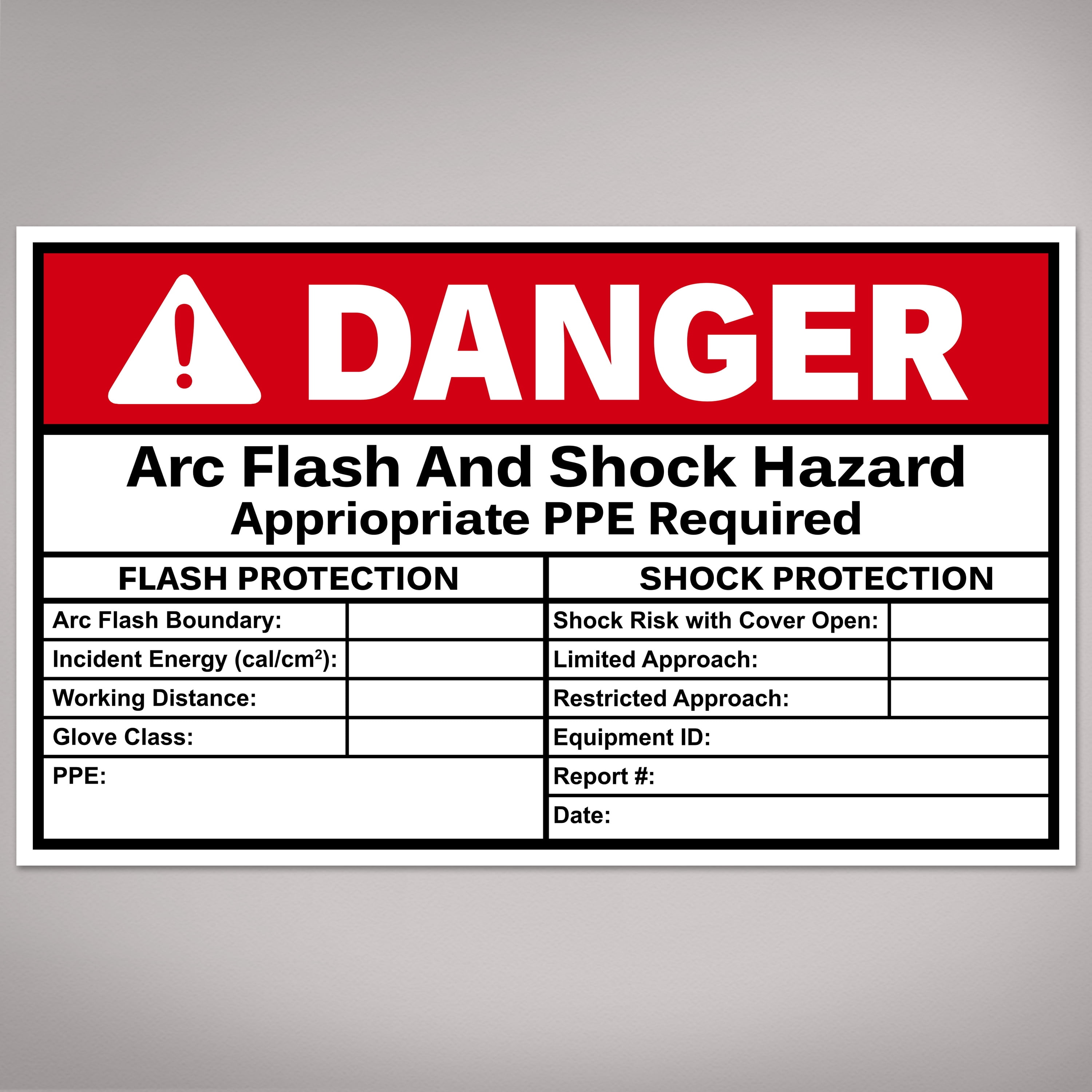 Avery Arc Flash/Shock Danger Labels, 4.75" x 7.75", 40 Total - Walmart.com